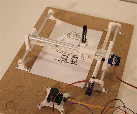 almost entirely 3d printed pen plotter 5 steps with pictures
