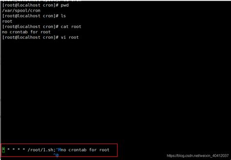 linux留后门 教程（五）—— crontab隐藏后门 linux crontab 隐藏 csdn博客