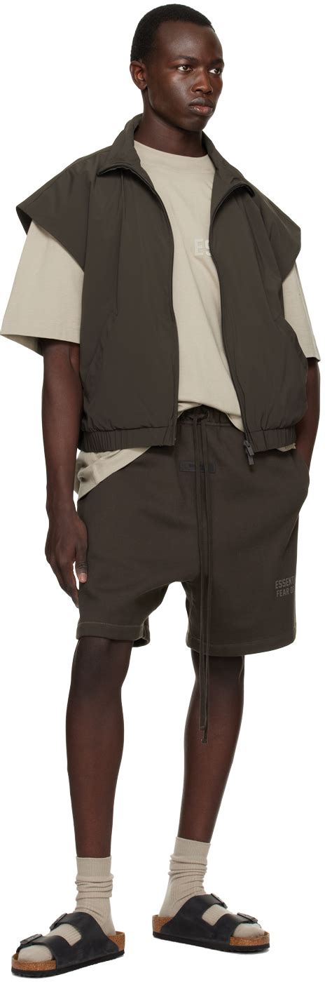 Essentials Gray Zip Vest Essentials Essentials Gray Zip Vest Essentials