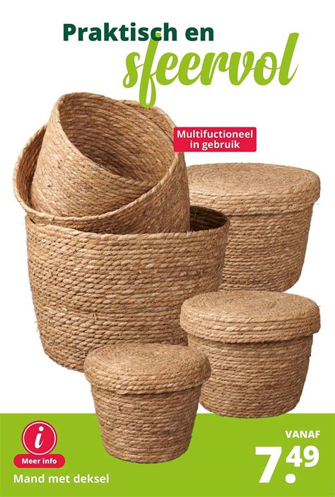 Mand Met Deksel Aanbieding Bij Groenrijk 1foldersnl