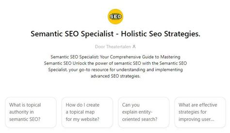 Semantic Seo Specialist Gpt On Linkedin Semantic Seo Specialist