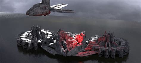 Sci Fi Dark Base 3d Model Cgtrader