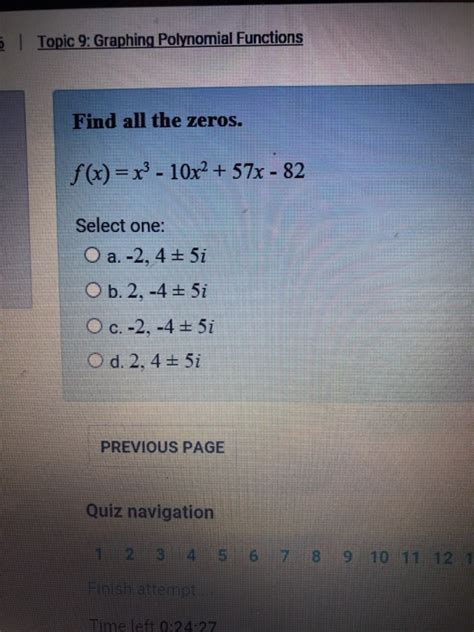 solved topic 9 graphing polynomial functions find all the