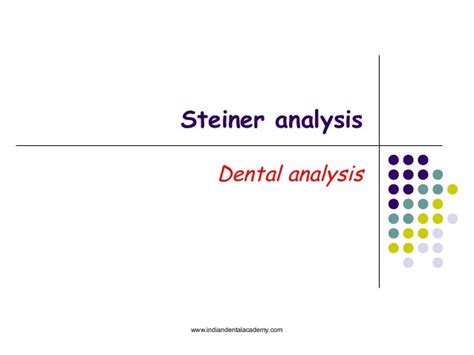 Steiner Analysis 1 Certified Fixed Orthodontic Courses By Indian D