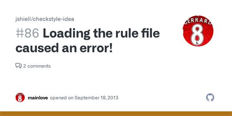 Loading The Rule File Caused An Error · Issue 86 · Jshiellcheckstyle