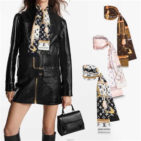 Louis Vuitton 머플러 스카프 백화점 루이비통 모노그램 컨피덴셜 방도 실크 스카프 4컬러 M78656 원래 명품은 필웨이 Feelway