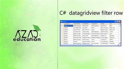 datagridview row filter c youtube