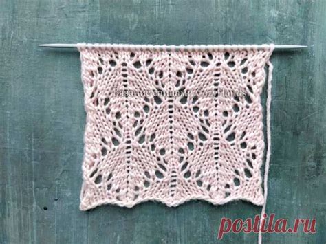 Элегантный узор с ажурными ромбами ⭐ Для вязания свитеров пледов Вя Узоры для вязания