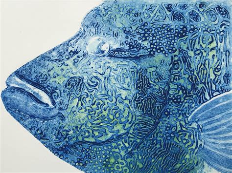 Collagraphy Workshops At Port Fairy Britt Gow