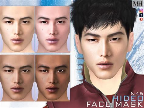Asian Male Face In 5 Skin Color Variations Hq Compatible Found In