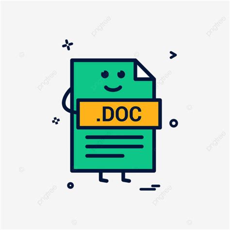 Computer Doc Document File Format Type Icon Vector Design Digital