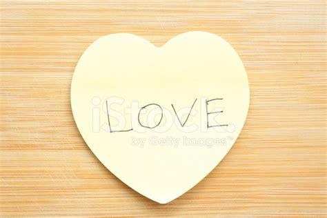 심장 모양의 스티커 메모 스톡 사진 Freeimages