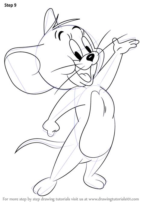 Learn How To Draw Jerry The Mouse Tom And Jerry Step By Step Drawing Tutorials Tom And