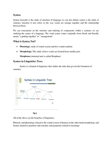 SOLUTION Linguistics Syntax Tree Studypool