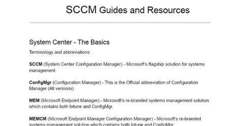 r sccm guides and ressources r sccm
