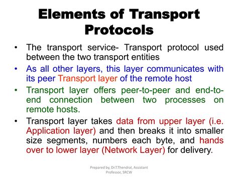 Transport Layer Pptx Computer Networking Computing