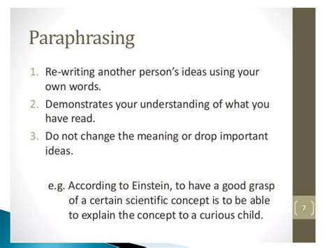 Paraphrasing In Research PPTX
