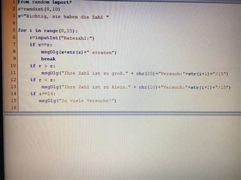 Python Programm Ohne Break Beenden Computer Informatik