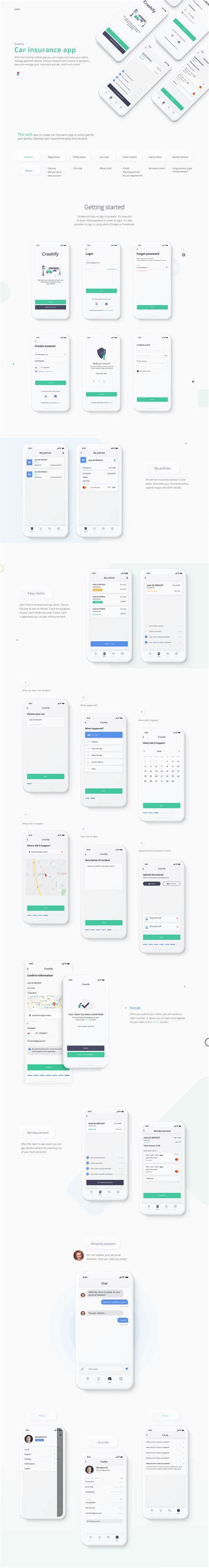 Car Insurance App Ios Behance
