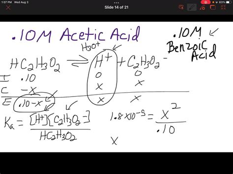 Solved For A Solution Of Two Weak Acids With Comparable Values Of Ka
