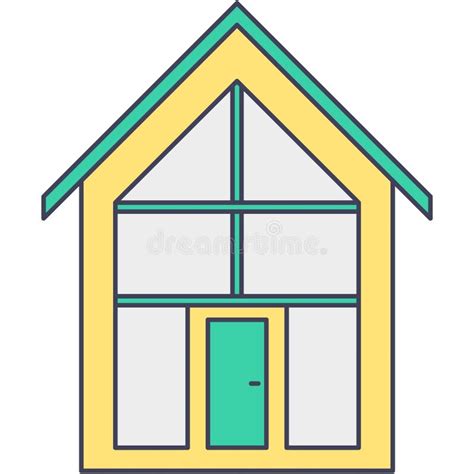 Smart Home Icon House Building Outline Vector Stock Vector Illustration Of Monitoring Smart