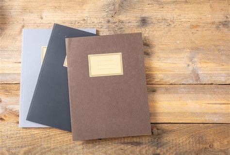 Premium Photo School Notebooks Stack Old Fashioned Isolated On White Background Blank Label