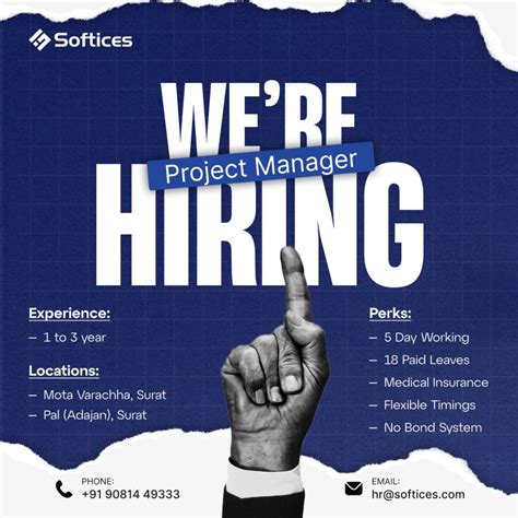 Softices On Linkedin Surat Hiringprojectmanager Itprojectmanager