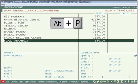 How To View Debtor Outstanding Report With Contact Details In Marg