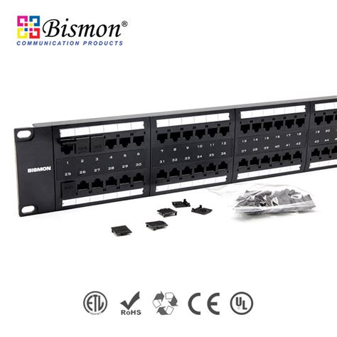 Port Cat Patch Panel RJ With Dust Cover BISMON All Of Comunication Products