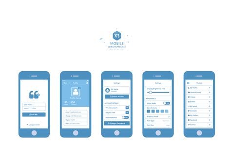 Mobile Wireframe Kit TheDezign Com