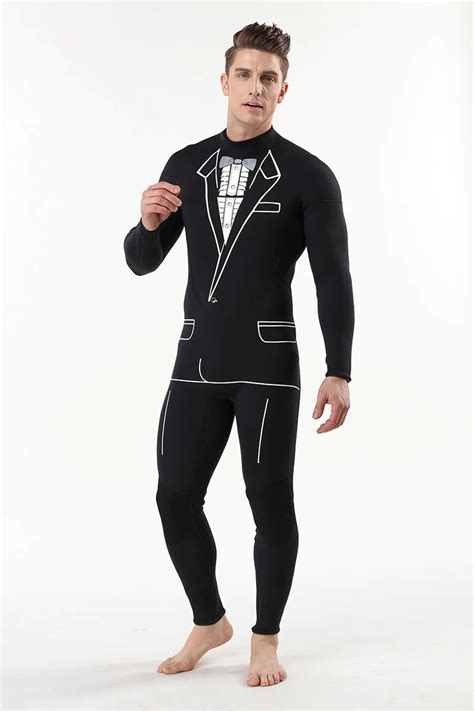 3 мм Мужской непрерывный костюм для серфинга дайвинга костюм с длинными рукавами брюки для