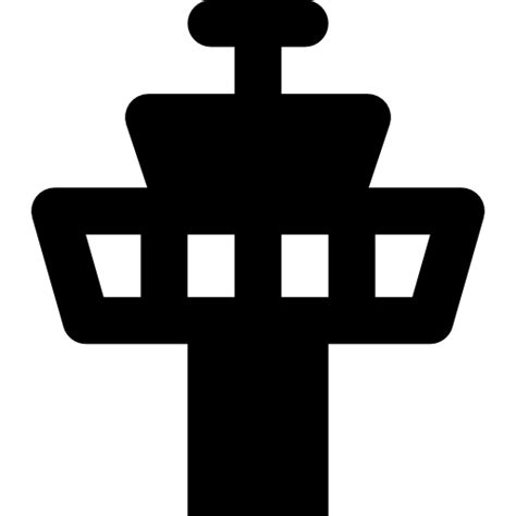 Control Tower Basic Rounded Filled Icon