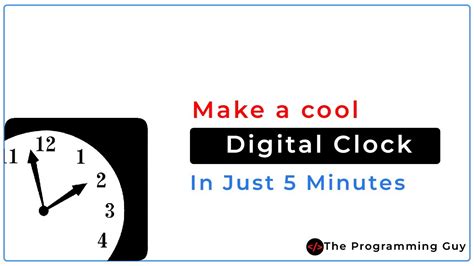 Build A Digital Clock In Just Five Minutes Python Tkinter Gui