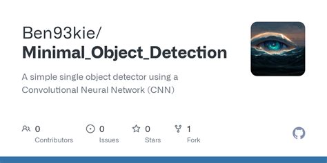 Github Ben Kie Minimal Object Detection A Simple Single Object Detector Using A