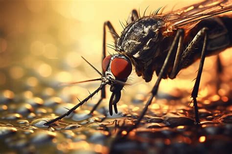 Premium AI Image Macro Image Of A Mosquito