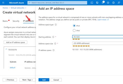 Lab 4 New Interface For Ip Address Spaces And Subnets · Issue 623 · Microsoftlearningaz 104
