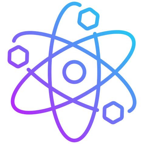 Atom Generic Gradient Outline Icon Freepik