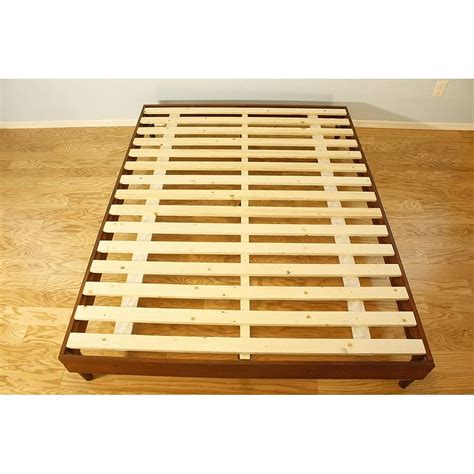 Natural Wood Platform Bed Frame For Latex Or Memory Foam Mattress