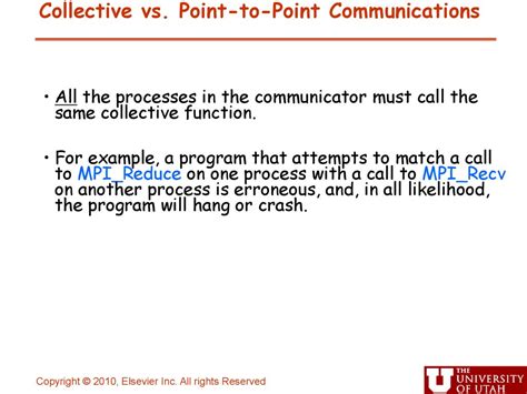 Cs4961 Parallel Programming Lecture 16 Introduction To Message Passing
