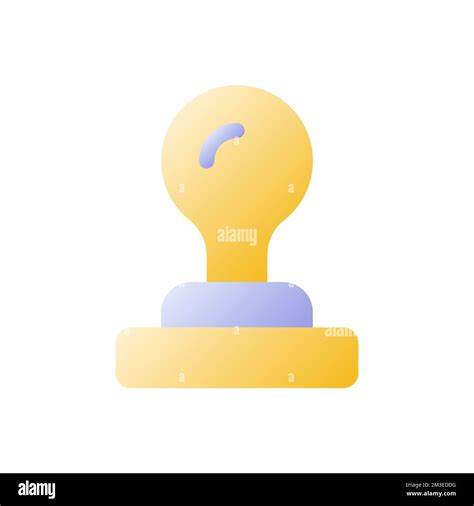 Stamp Flat Gradient Two Color Ui Icon Stock Vector Image And Art Alamy