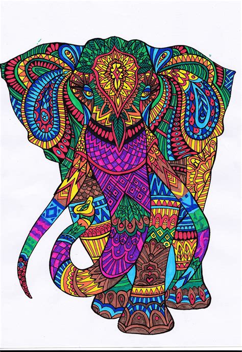 Mandala Elephant Canvas Art At John Merritt Blog