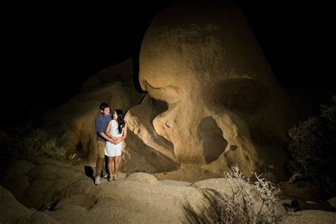 Joshua Tree Engagement Photography With Milky Way
