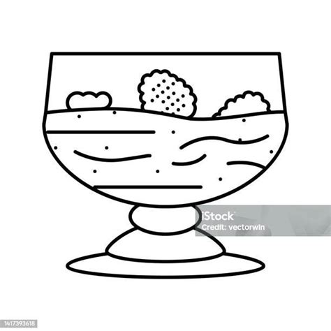 디저트 라즈베리 과일 베리 라인 아이콘 벡터 일러스트 레이 션 0명에 대한 스톡 벡터 아트 및 기타 이미지 0명 과일 관목 Istock