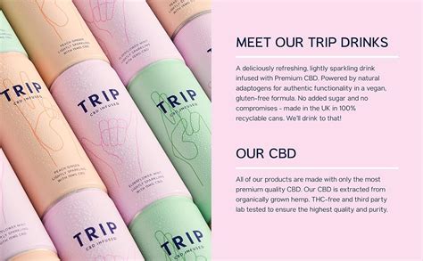Trip Cbd Drink Sparkling Raspberry Orange Blossom 10mg Cbd Fizzy