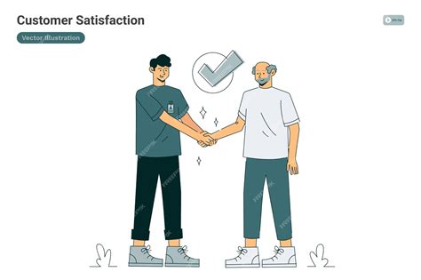 Ilustración De Satisfacción Del Cliente Vector Premium