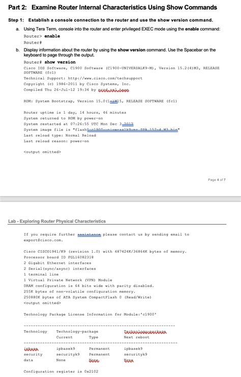 Based On The Output Of The Show Version Command