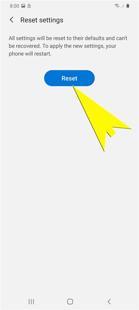 How To Fix Galaxy S20 System Settings Errors Reset All Settings