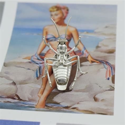 Pests And Parasites Cockroach Brooch Dead Or Alive Sterling Etsy