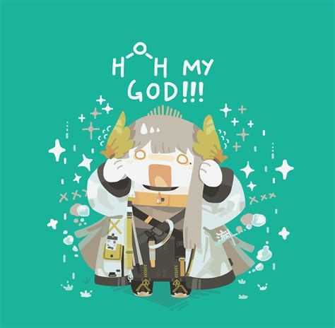 Thatpebble Muelsyse Arknights Arknights Commentary English Commentary 1girl Aqua