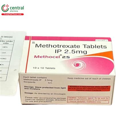 Thuốc Methocel 2 5 Methotrexate Tablets Ip 2 5mg Hàng Ấn Độ Kháng Chuyển Hóa Chống Ung Thư